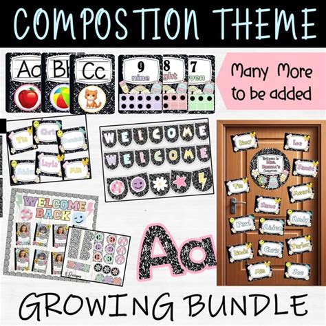 Composition Notebook Classroom Rules Posters Back To School Class