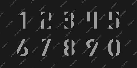 Premium Vector Number Font Font Of Numbers In Classical Style With