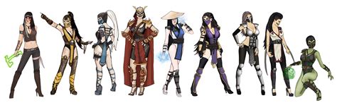 Female Version Of Male Mk Characters By Sajad Sekhavati On Deviantart