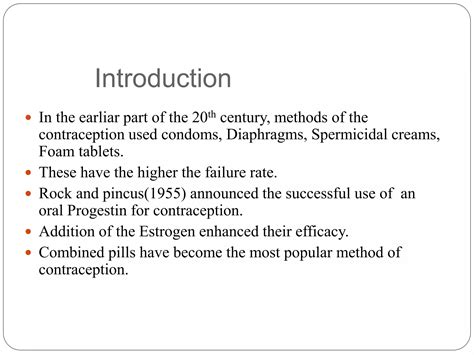 Contraceptive Agents Male And Female Like Estradioltestosterone Pptx