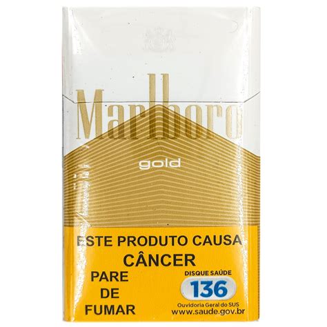 Maço Cigarro Marlboro Gold Carteira 20un Suave Império De Padilha