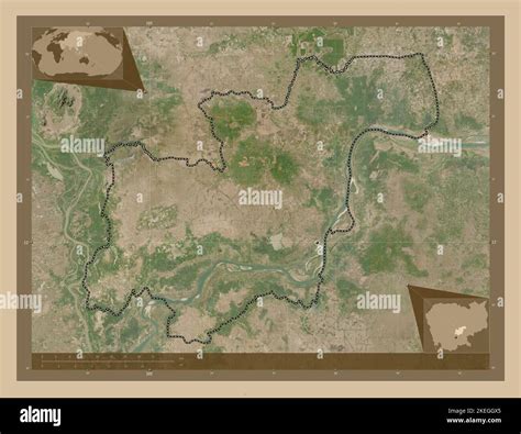 Kampong Cham Province Of Cambodia Low Resolution Satellite Map