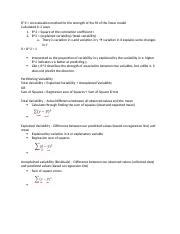 Understanding R And Linear Regression In Statistics Course Hero