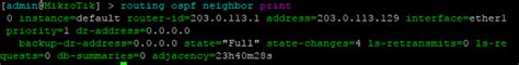 Cisco To Mikrotik Command Translation Ospf