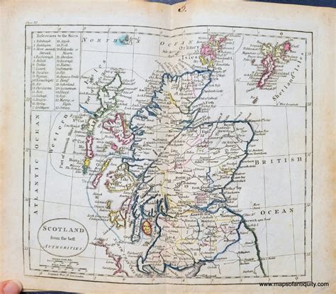 1800 Scotland From The Best Authorities Antique Map Antique Map