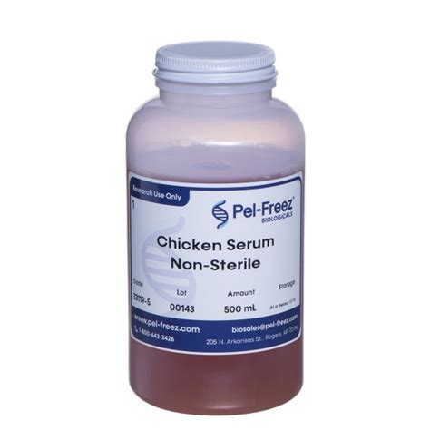 Chicken Serum Non Sterile Pel Freez Biologicals