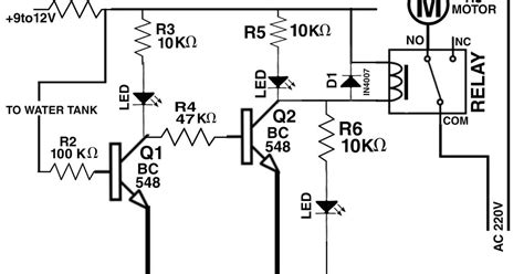 It Automatic On Off Water Tank Switch Circuit Diagram Using Transistor