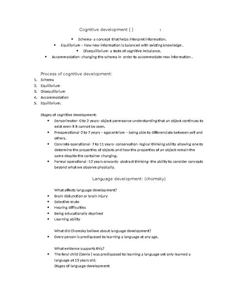 Cognitive Development Equilibrium How New Information Is Balanced With Existing Knowledge