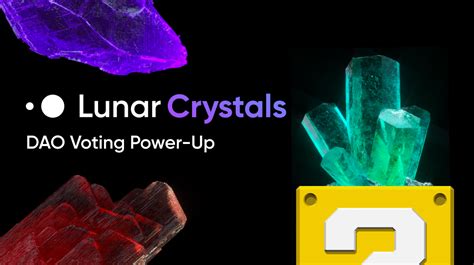 Lunar Ecosystem Blog Lunar Crystals Can Now Vote In Lunar DAO