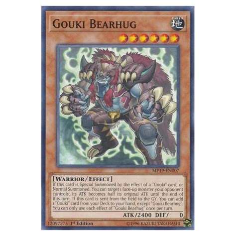 Yu Gi Oh 2019 Gold Sarcophagus Tin Mega Pack Gouki Bearhug Commo