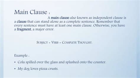 Phrase Clause Sentence And Their Types Pptx