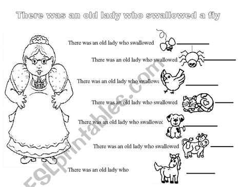 There Was An Old Lady Who Swallowed A Fly Nursery Rhyme Lyrics History