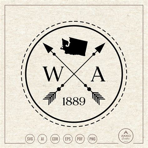 Washington Svg Png Washington 1889 Svg Washington State Svg