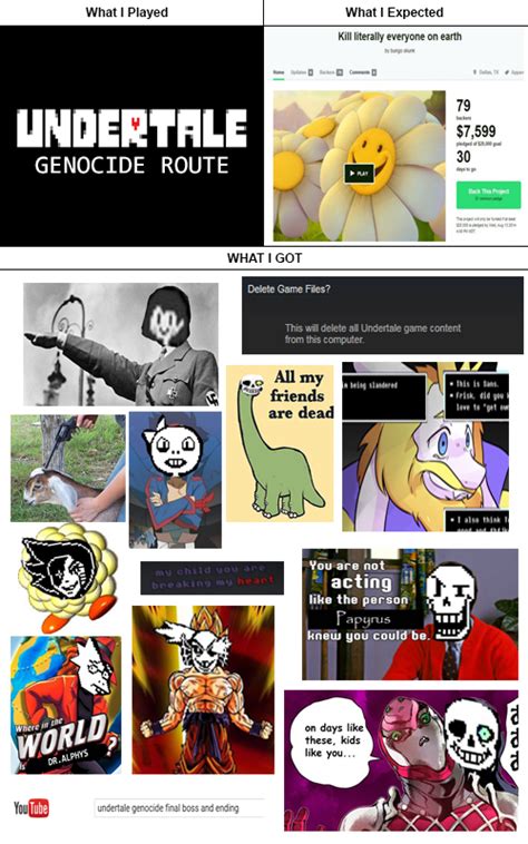 Genocide Route Undertale Know Your Meme