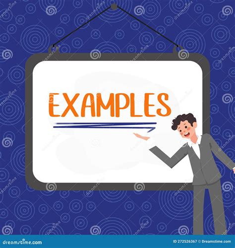 Conceptual Display Examples Business Idea Photo Sample Model To Follow