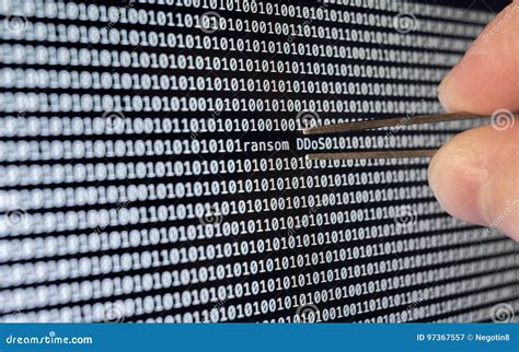 Binary Code Stock Image Image Of Concept Danger Alert