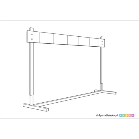 Płotek Do Biegu Przez Płotki Do Kolorowania Sportowe Kolorowanki Dla