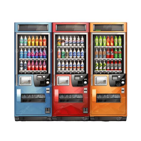 Realistic Vending Machines Front View Machine Drink Front Png