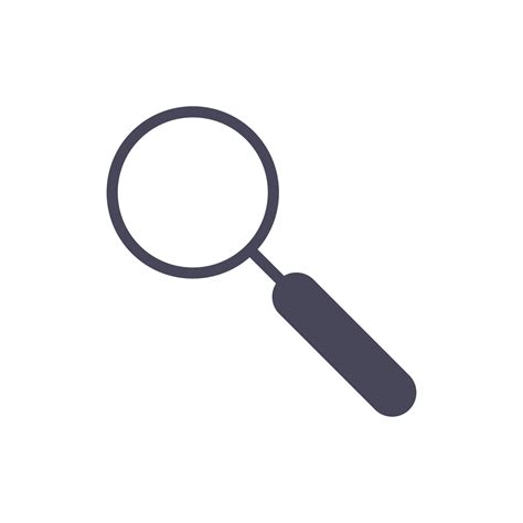 Simple Magnifying Glass Icon Vector Isolated Eps10 6411693 Vector Art