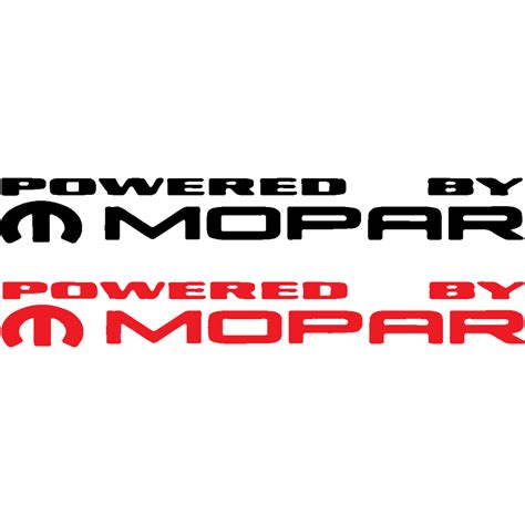 Buy Powered By Mopar Windshield Decal Sticker Online