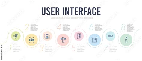 Стоковое векторное изображение User Interface Concept Infographic