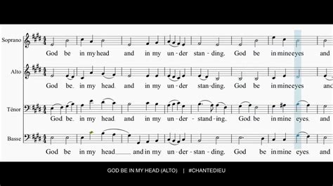 God Be In My Head And In My Understanding John Rutter Alto Youtube