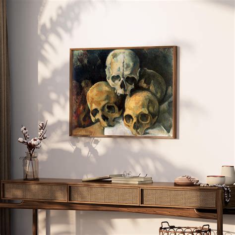 Pyramid Of Skulls By Paul Cézanne C1901 Post Impressionism Art Print