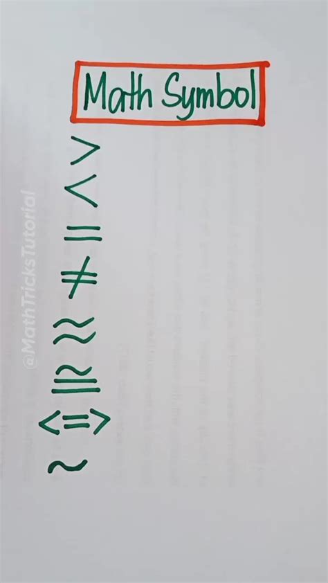 Math Tricks Tutorial Math Important Symbol Math Hacks 😱🤩 Math