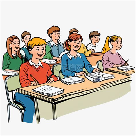教室里的学生素材图片免费下载 千库网