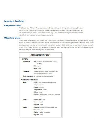 54 Free Nursing Note Samples To Download
