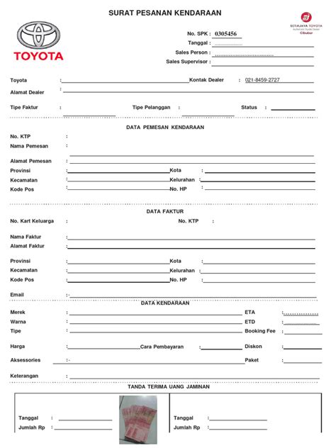 Spk Toyota Sementara Pdf