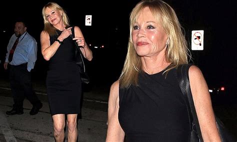 Melanie Griffith Enjoys A Night Out In West Hollywood Daily Mail Online