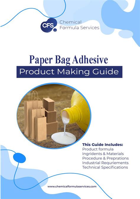 Paper Bag Adhesives Formula At 1 Chemical Formula Services