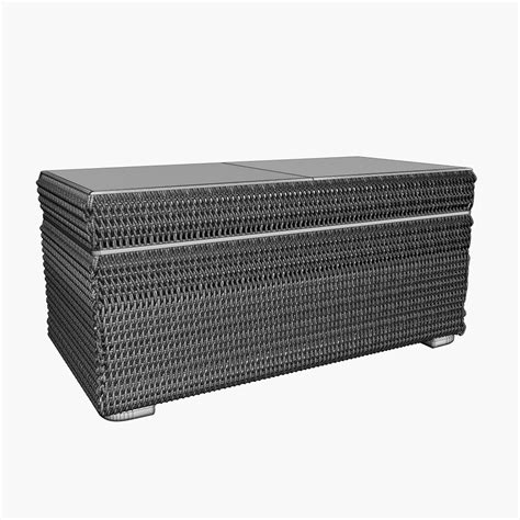 Woven Storage Cocktail Table 3d Model 9 Dwg Fbx Obj Max Free3d
