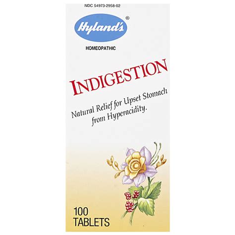 Hylands Indigestion Tablets 100 Ea Homeopathic Digestive Aids