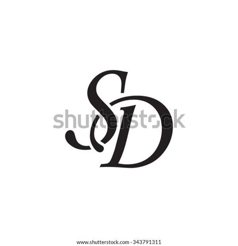 Sd Initial Monogram Logo Stock Vector Royalty Free 343791311