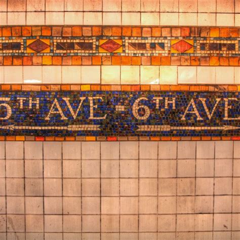 Nyc Subway Mosaic Etsy