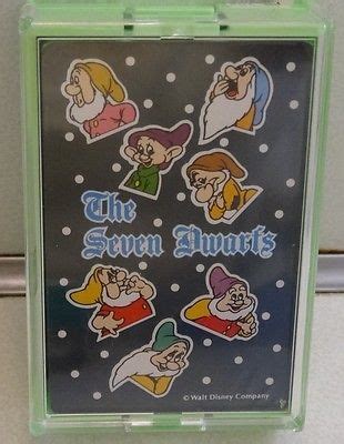 Disney The Seven Dwarfs Nichiten Playing Cards Mint In Case Japan