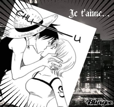 One Piece Luffy X Nami Kiss