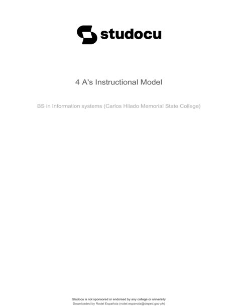 4 As Instructional Model