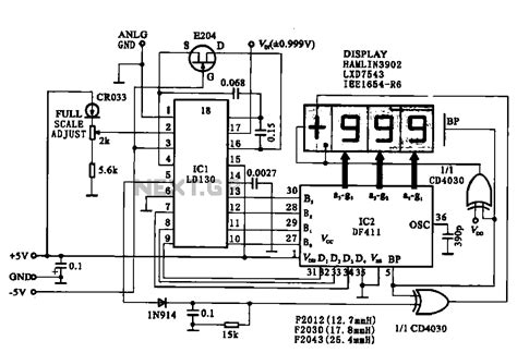 Voltmeter Circuit Diagram With Pcb Circuit Diagram