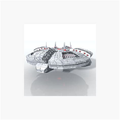 Alien Mothership 3d Model Download Spaceship On
