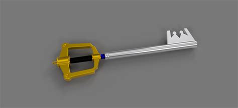Stl File Kingdom Hearts Keyblade Kingdom Key・3d Printing Template To