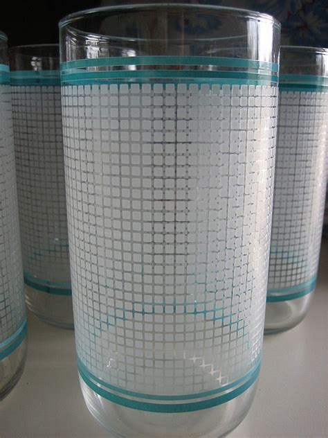 Aqua Vintage Glass Bought Recently At An Auction Blogged