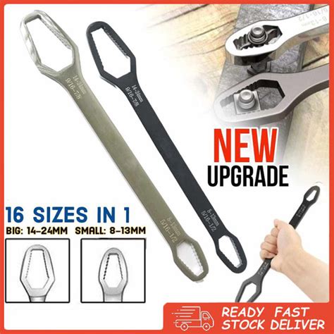 Double End Wrench Universal Spanner 8 22mm Multi Functional Self Tightening Glasses Wrench Lazada