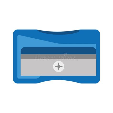 Isolated Colored Sharpener Office Supply Icon Vector Stock Vector