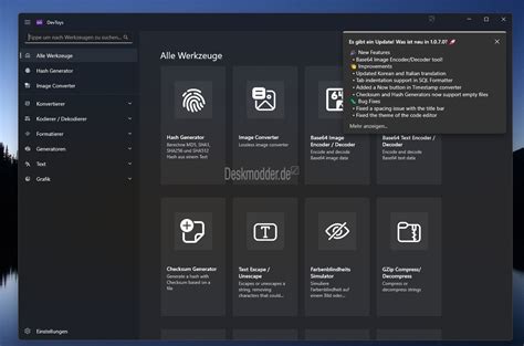 DevToys Jetzt Mit Base Image Encoder Decoder Und Weiteren Verbesserungen Deskmodder De