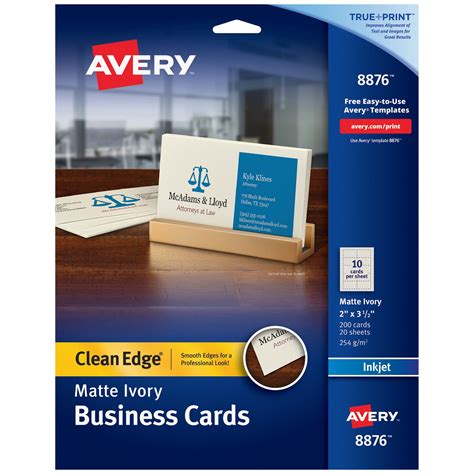 Avery 8871 Business Card Template