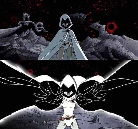 Grey Raven Teen Titans Raven Teen Titans Power Comics Manga Anime Art