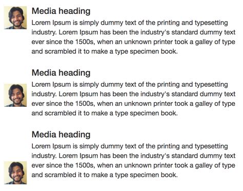 Bootstrap Media Object Bootstrap Dyclassroom Have Fun Learning